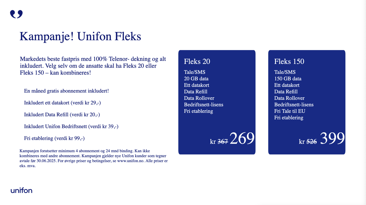 Unifon Mobilabonnement